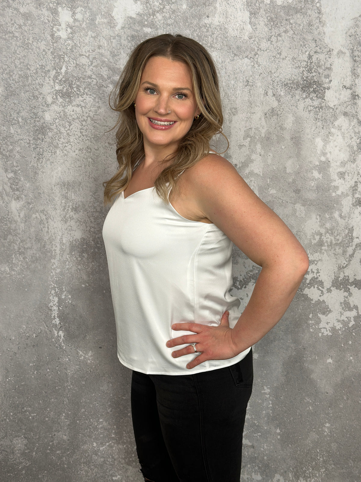 Recycled Polyester Tank - White (XS - 3X) - FINAL SALE - The Pink Porcupine ltd.